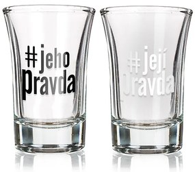 Párové sety Panáky pro pár Jeho pravda a Její pravda