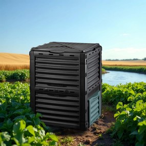 Kompostér Wiltec – 300 l, 61 × 61 × 82 cm (65056)