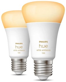LED smart žárovky v sadě 2 ks E27, 11 W White ambiance – Philips Hue