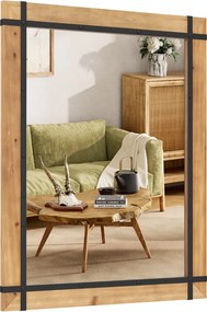 Costway Dekorativní závěsné zrcadlo na zeď Farmhouse Styl – 77 × 99,5 cm