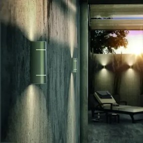 Philips Sunset LED 2x1W nerez / Venkovní nástěnné svítidlo / 200 lm /