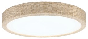 Paulmann 71054 Cosara, textilní stropní svítidlo s korónou, 15W LED 4000K, průměr 30cm, béžová, IP44
