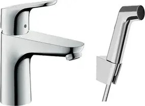 Hansgrohe Focus E2 - Umyvadlová baterie 100 | s ruční sprchou Bidette