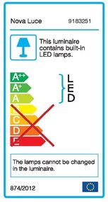 Nova Luce Stojací LED lampa HANDY, nastavitelné, 25W 3000K