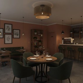 Toolight Stropní LED osvětlení BOHO D16 APP1838-1F hnědá