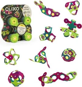 CLIXO Magnetická stavebnice Tiny  Mighty Dino / 9 kusů / od 4 let