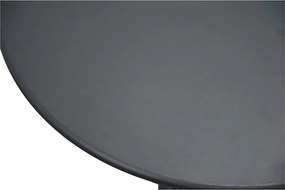Balkónový set 1+2, stůl, židle umělý ratan barva antracit, kov antracit (58 x 57) cm