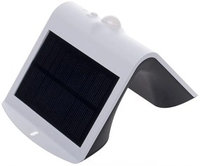 Exteriérové ​​solární nástěnné LED svítidlo Butterfly, 1x LED 1,5w, bílá, pohybový senzor