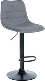 Bhm germany Barová židle Lex, textil, černá podnož / šedá