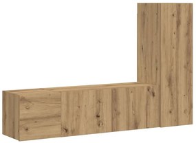 Nástěnné TV skříňky 3 ks dub artisan kompozitní 3328958