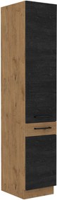 STL 40 cm skříňka vysoká dvoudveřová VIGO Barevné provedení kuchyně VIGO: Dub Lancelot / Bílý lesk +1000 Kč