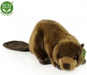 RAPPA Plyšový bobr 28 cm / ECO-FRIENDLY / od 0 měsíců