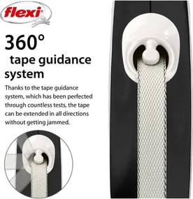 Flexi Comfort M pásek 5m černé / Vodítko
