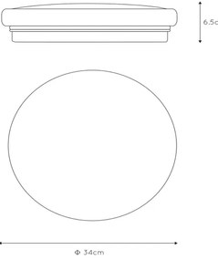 Lucide 79199/26/61 - LED Stropní svítidlo OTIS 1xLED/26W/230V