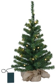 STAR TRADING Dekorativní vánoční LED stromeček Toppy 60 cm, zelená barva, plast