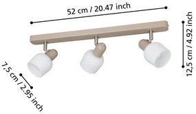 Eglo 900716 - Bodové svítidlo CORATO 3xE14/18W/230V