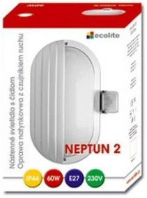 Svítidlo Ecolite NEPTUN 2 IP44 WHST69-CR 1xE27/60W s čidlem