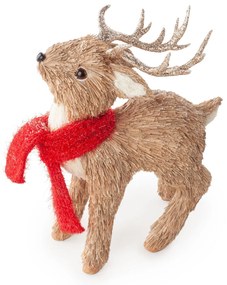 EUROFIRANY VÁNOČNÍ FIGURKA REINDEER 21X11 CM VÍCEBAREVNÁ
