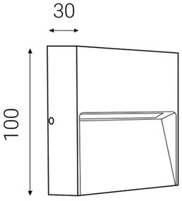 LED2 - LED Venkovní nástěnné svítidlo STEP ON LED/3W/230V antracit  IP54