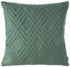 Design 91 Dekorační povlak na polštář 40x40 Alara 1 zelený tmavý geometrický vzor Eurofirany