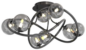 Wofi Wofi 9014-805 - LED Přisazený lustr NANCY 8xG9/3,5W/230V černý chrom W4015