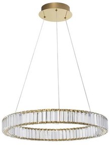 Nova Luce Závěsné designové svítidlo Aurelia 1, zlaté, ø 60cm