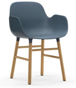 Form Armchair Oak modrá Normann Copenhagen