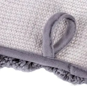 MSV MICROFIBER koupelnová předložka světle šedá 50 x 70 cm / mikrovlák