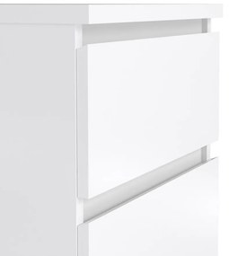 Noční stolek Simplicity III, bílý lesk