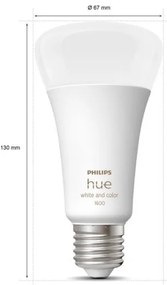 LED Stmívatelná žárovka Philips Hue WACA A67 E27/13,5W/230V 2000-6500K