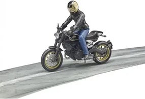 Bruder 63051 Ducati Scrambler Desert Sled s figurkou motorkáře / 1:16