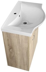 Aqualine KERAMIA FRESH 50065 umyvadlová skříňka 60 cm dub platin