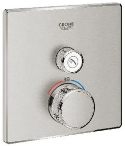 Grohe Grohtherm SmartControl - Termostatická sprchová baterie pod omítku s 1 ventilem, supersteel 29123DC0