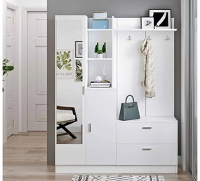 Designová předsíňová stěna Kailano bílá