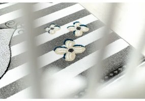 koberec PETIT PTÁCI, šedý velikost 200x290 cm | krásné koberce cz