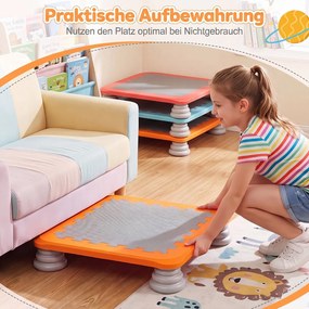 Costway Mini trampolína pro děti 65 cm velký trampolína odrazový – pomerančový