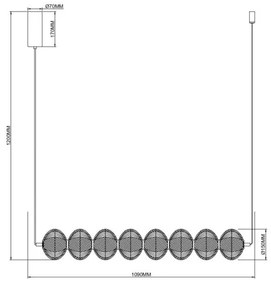 Zuma Line 003064-034757 - LED Lustr na lanku GALATEA LED/50W/230V zlatá