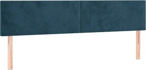 Box spring postel s matrací tmavě modrá 120x190 cm samet 3270461