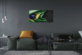 Obrazy na plátně brazilská vlajka 140x70 cm