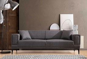 Hanah Home Třímístná pohovka HORIZON tmavě šedá