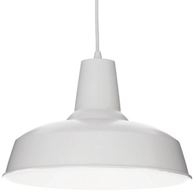 Závěsné svítidlo Ideal lux 102047 MOBY SP1 BIANCO 1xE27 60W bílá Závěsná svítidla