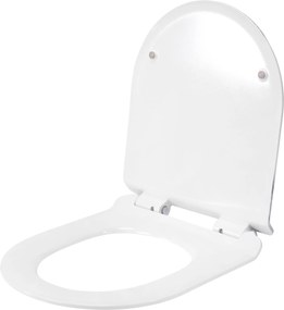 Rea Carlo Granit Shiny, SLIM toaletní WC sedátko s pomalým zavíráním 410x365 mm, duroplast, soft-close, imitace kamene, REA-C4520
