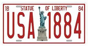 Cedule značka USA 1884