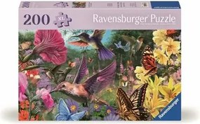 Ravensburger Puzzle: Svět kolibříků a motýlů / 200 dílků / od 8 let