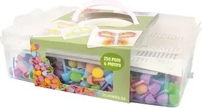 PLAYBOX Kloboučková mozaika Pastel / Mozaika / 250 dílků / 6 motivů /