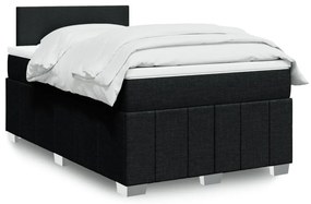 Box spring postel s matrací černá 120x190 cm textil 3289302