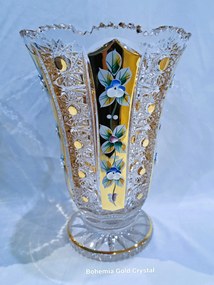 Váza Tulipán se zlatem a smaltem - 25 cm