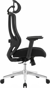 Kancelářská ergonomická židle Neoseat TIYA — černá, nosnost 150 kg