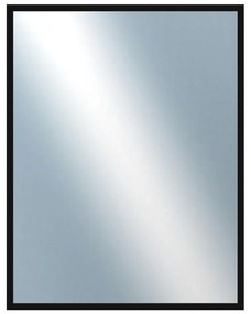 DANTIK - Zarámované zrcadlo - rozměr s rámem cca 70x90 cm z lišty FC černá vysoká (2185)