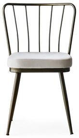 Šedé kovové jídelní židle v sadě 2 ks Yildiz – Kalune Design